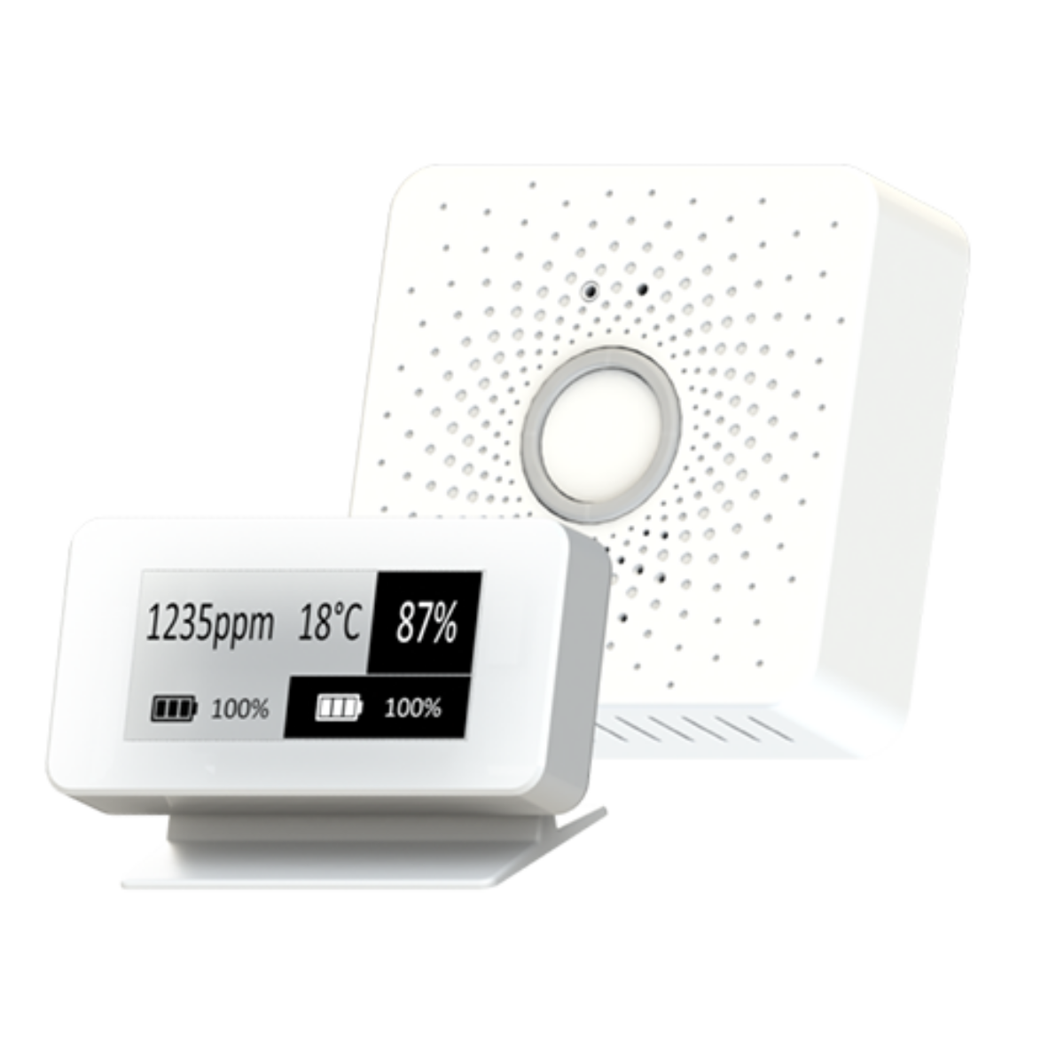 Monitoring room air with CO2 sensors