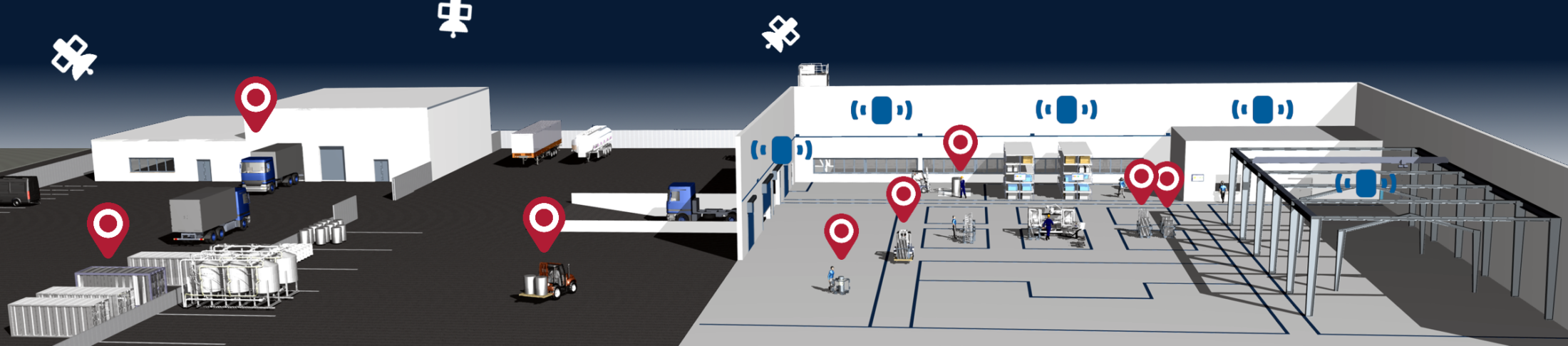 Präzise In- und Outdoor-Positionierung mit Quuppa & Co.